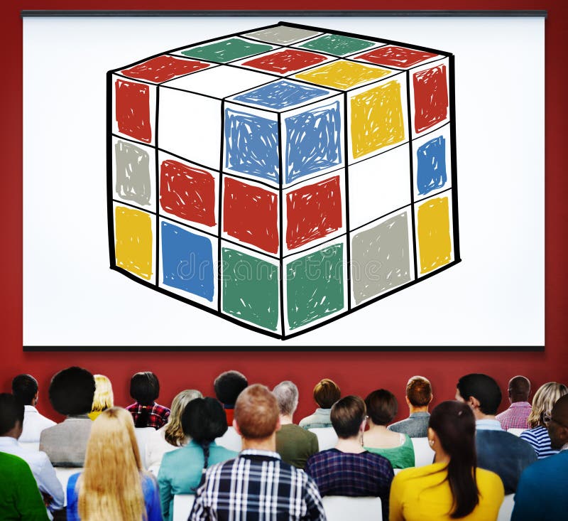 Puzzle Cube Game Cube Shape Intelligence Concept Editorial Photography ...