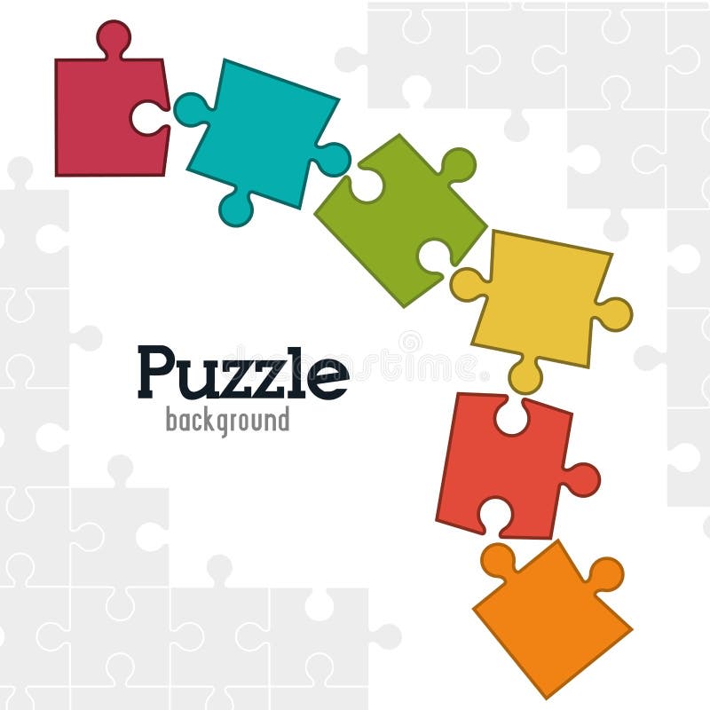 Puzzle design stock vector. Illustration of blue, business - 60998119