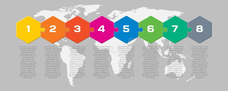 Diagram Infographic for 10 Steps, Circle Puzzle Stock Vector ...