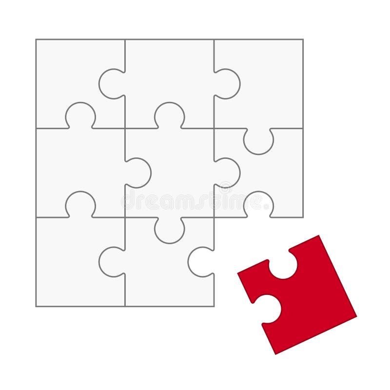 Puzzle - does not fit! stock vector. Illustration of ideas - 88653057
