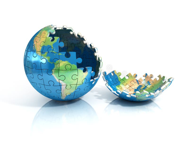 Globalization Puzzle Stock Illustrations – 150 Globalization Puzzle ...