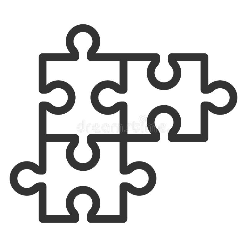 Puzzle elements stock illustration. Illustration of jigsaw - 262724803