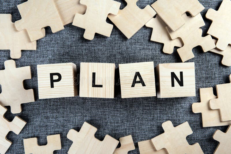 Puzzle Elements on a Textile Background As a Riddle Stock Image - Image ...