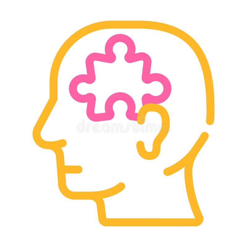 Puzzle Employee Problem and Task Color Icon Vector Illustration Stock ...