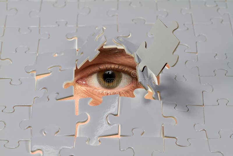 Puzzle eye stock image. Image of puzzle, pieces, solutions - 2490683