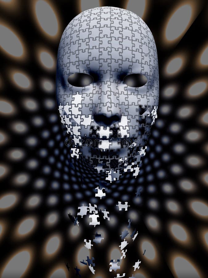 Puzzle Mask stock illustration. Illustration of health - 137233095