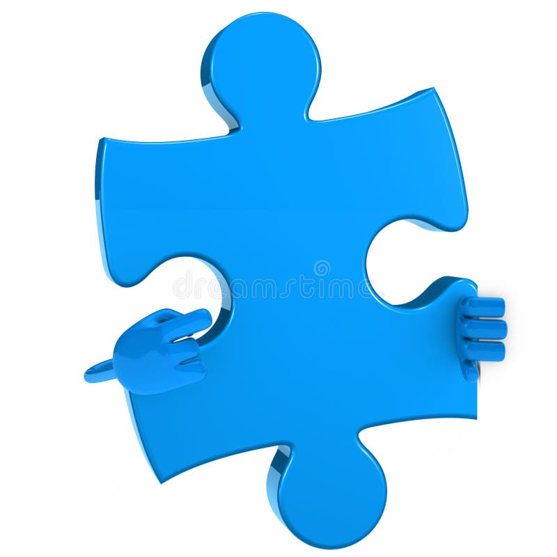 Puzzle figure point stock illustration. Illustration of solution - 24261948