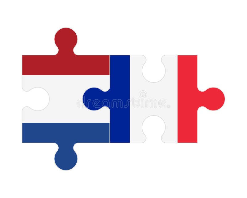 Puzzle of Flags of Netherlands and France, Vector Stock Vector ...