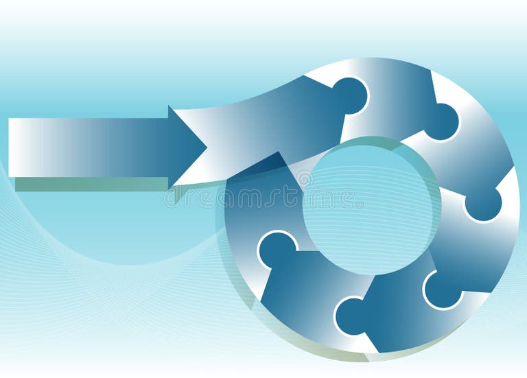 Puzzle Flow Chart stock vector. Illustration of business - 14870228