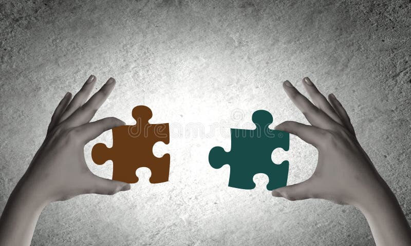 Puzzle game stock image. Image of interaction, partnership - 47244099