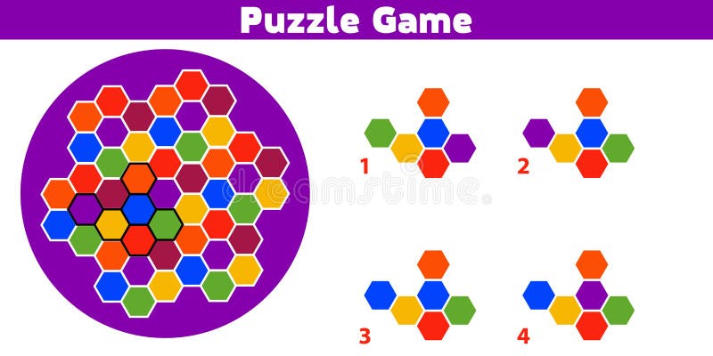 Puzzle Game. Complete the Pattern Education Logic Game for Preschool ...