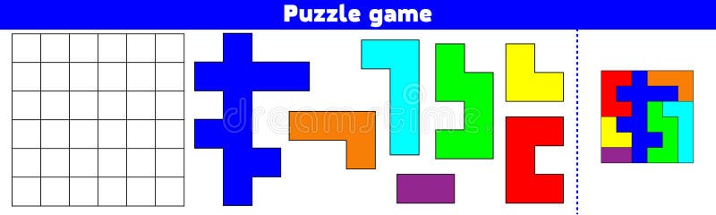 Puzzle Game. Complete the Pattern. Education Logic Game for Preschool ...