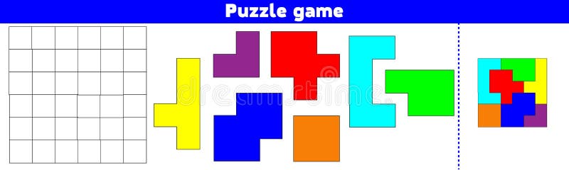 Puzzle Game. Complete the Pattern. Education Logic Game for Preschool ...