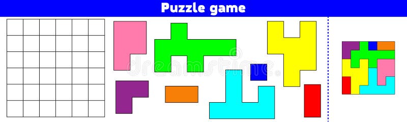 Puzzle Game. Complete the Pattern. Education Logic Game for Preschool ...