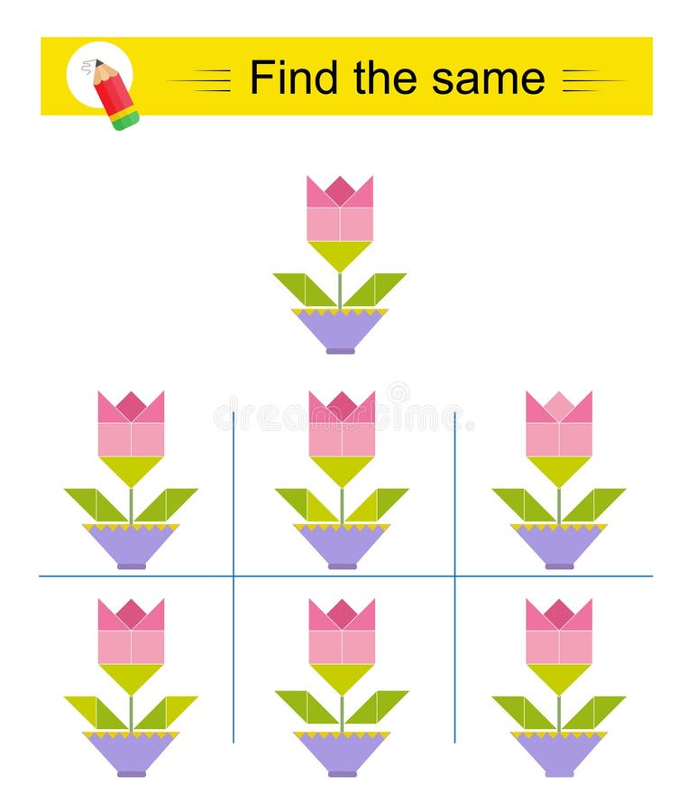 Puzzle Game for Kids. Attention Task Stock Vector - Illustration of ...