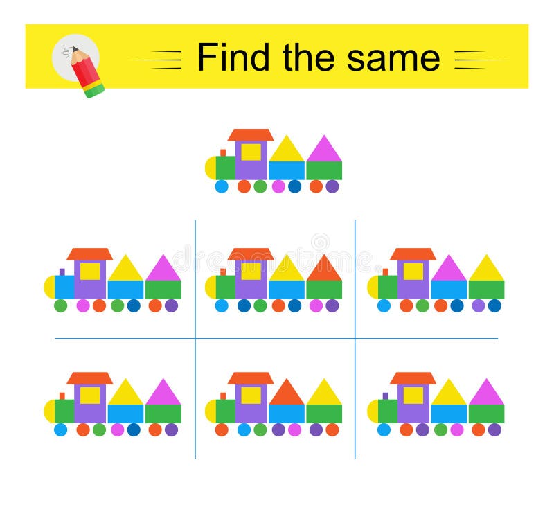 Puzzle Game for Kids. Attention Task Stock Vector - Illustration of ...