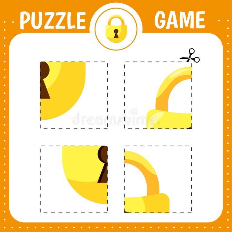Puzzle Game for Kids. Cutting Practice. Education Developing Worksheet ...