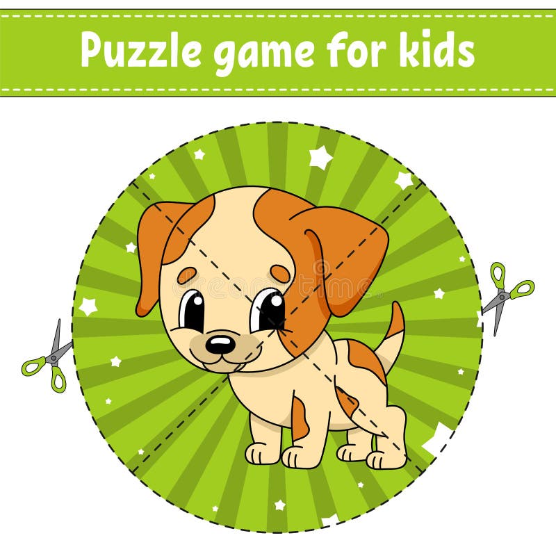 Puzzle Game for Kids. Education Developing Worksheet. Learning Game for ...