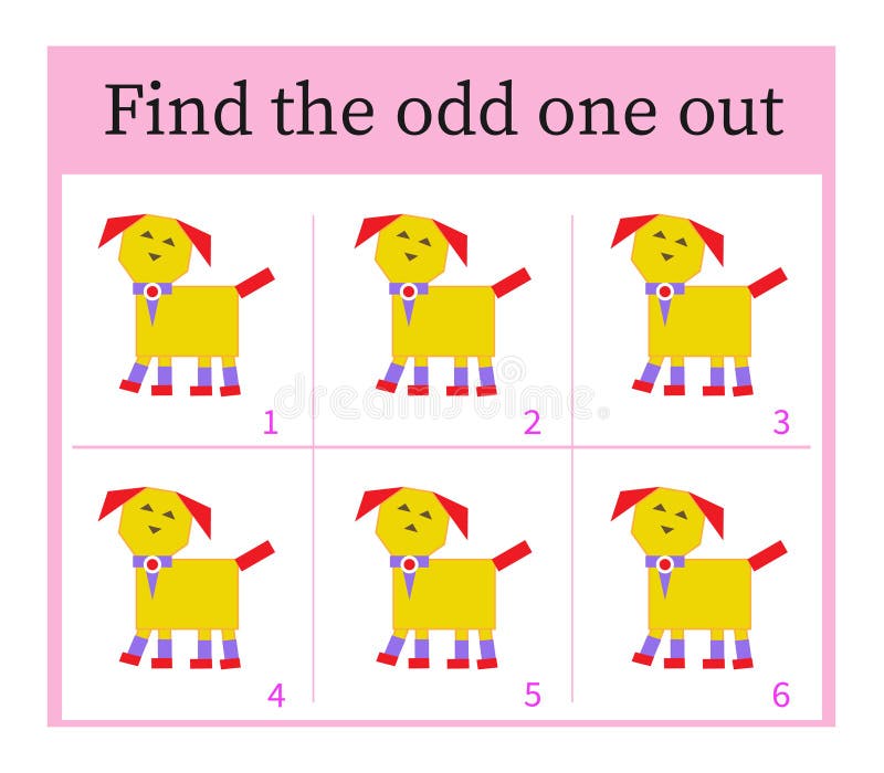 Puzzle Game for Kids. Task for Development of Attention and Logic Stock ...