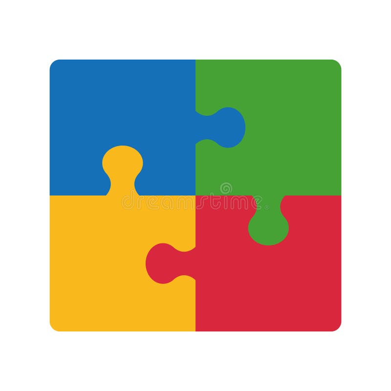 Linking Pieces Puzzle Stock Illustrations – 72 Linking Pieces Puzzle ...