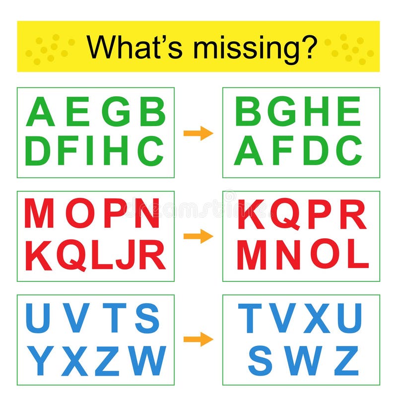 Missing Letters Puzzle Stock Illustrations – 425 Missing Letters Puzzle ...