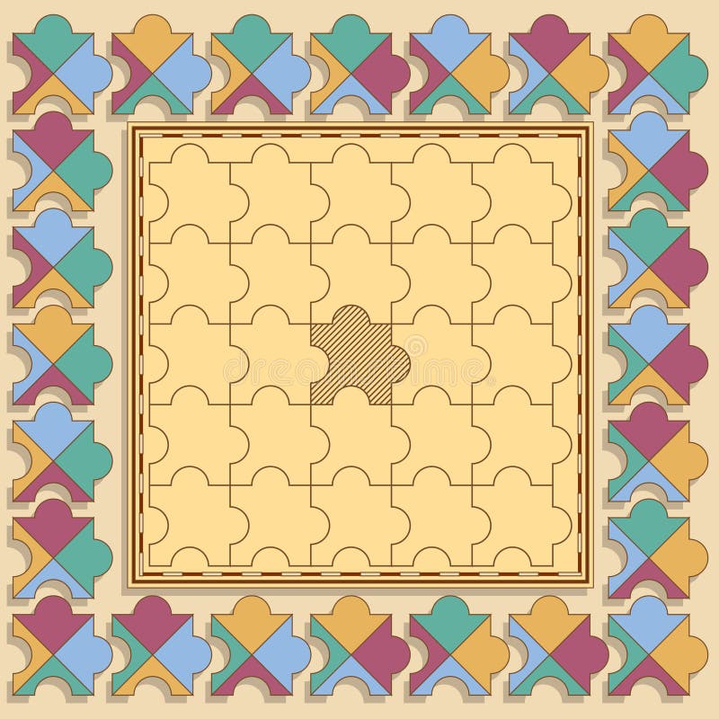 Puzzle game. stock vector. Illustration of application - 165302678