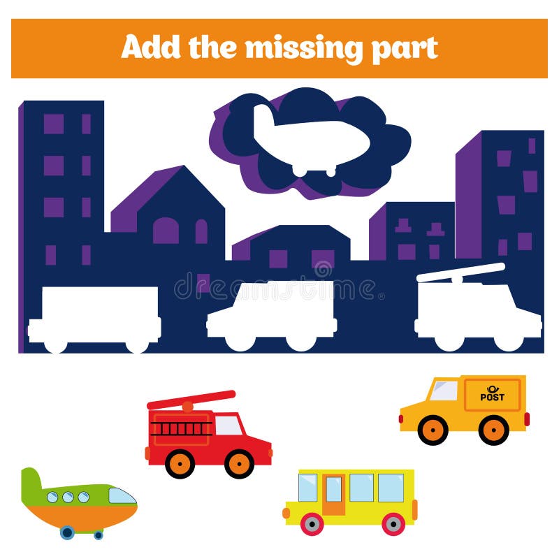 Puzzle Game. Visual Educational Game for Children. Task: Find the ...