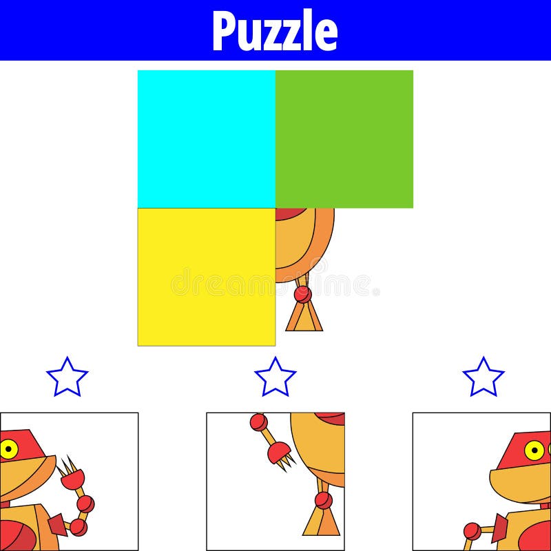 Puzzle Game Visual Educational Game for Children. Worksheet for ...