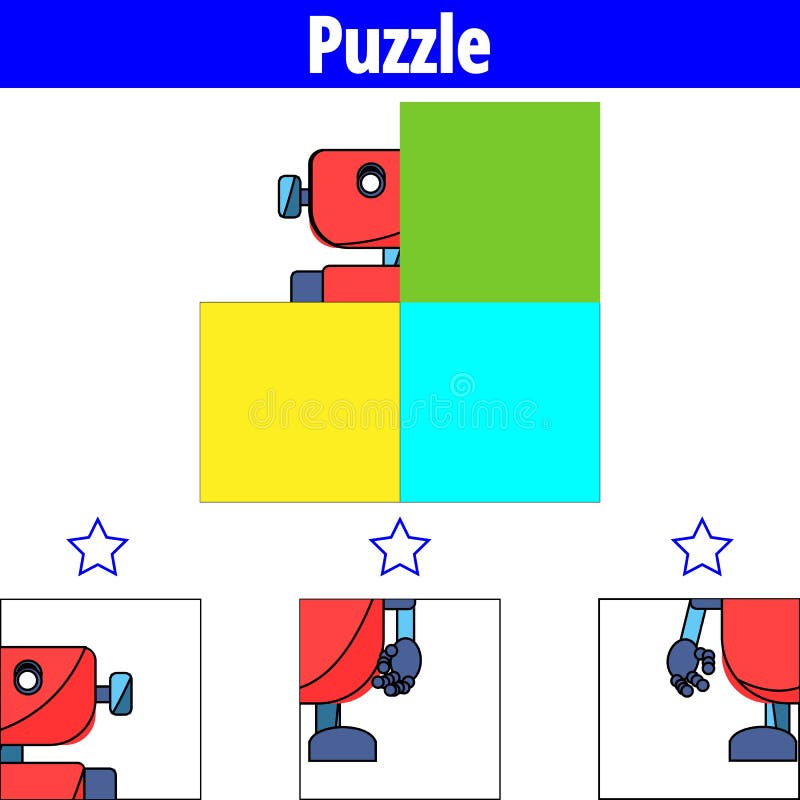 Puzzle Game Visual Educational Game for Children. Worksheet for ...
