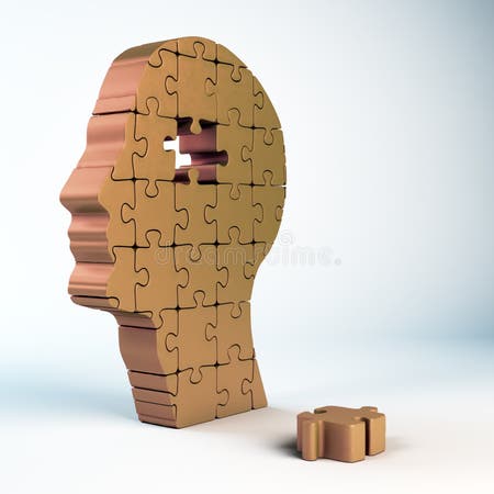 Puzzle head stock illustration. Illustration of idea - 23258044