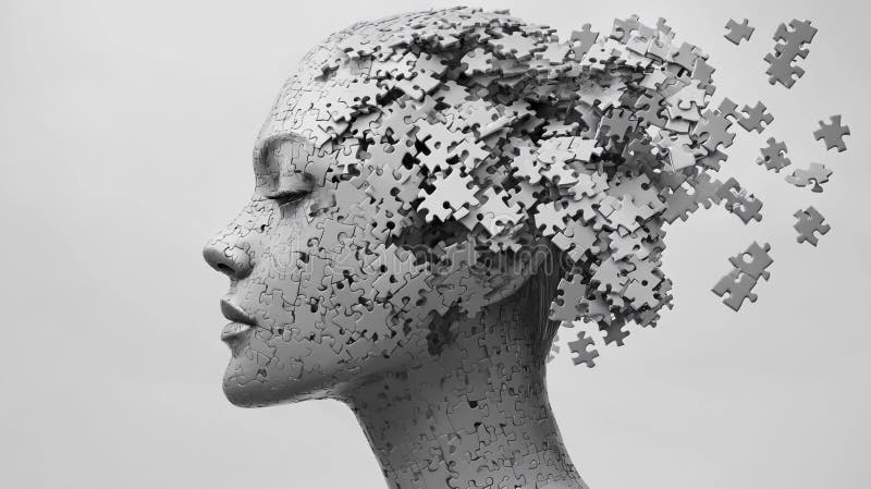 Puzzle Head Broken Pieces Human Puzzle Mind Thought Concept Imagination ...