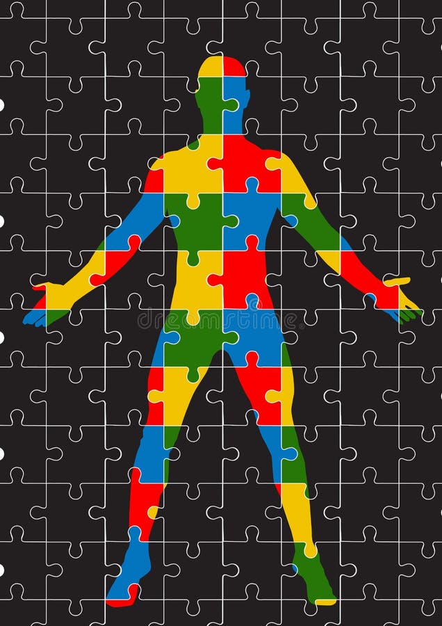 Puzzle Human Body Vector Format Stock Vector - Illustration of artwork ...