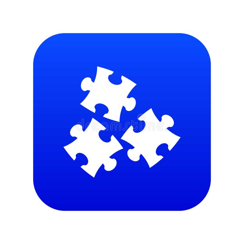 SEO Blue Puzzle Icon, Isometric 3d Style Stock Vector - Illustration of ...