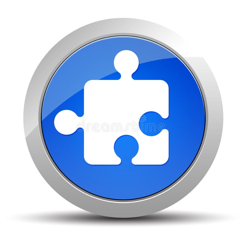 Puzzle Icon Elegant Green Round Button Vector Illustration Stock Vector ...