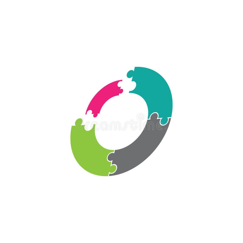 Puzzle Icon Logo Vector Template Stock Illustration - Illustration of ...
