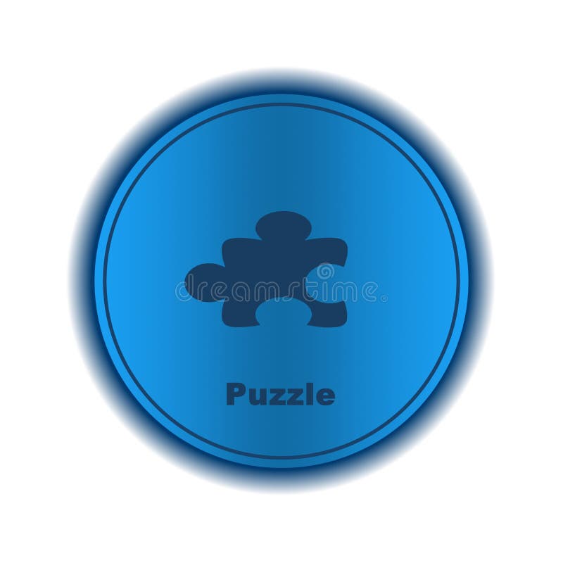 Puzzle Icon, Sign, Illustration Stock Illustration - Illustration of ...