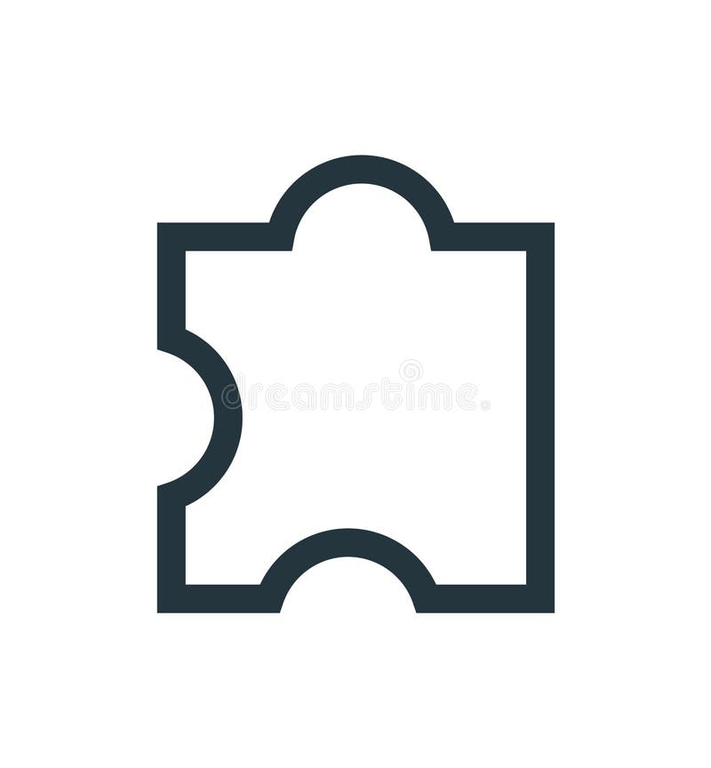 Puzzle Icon Vector Sign and Symbol Isolated on White Background, Puzzle ...