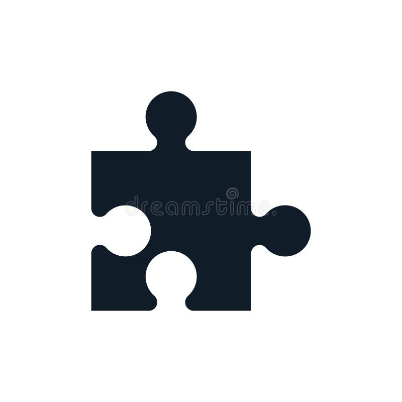 Puzzle Icon Vector Logo Design Template Stock Vector - Illustration of ...