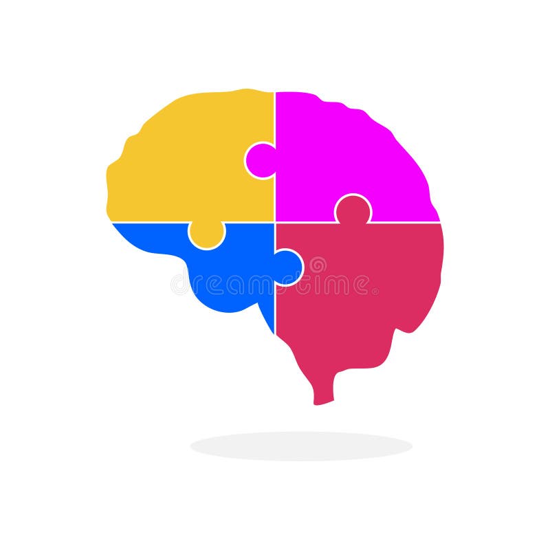 Puzzle Idea Mind Brain Creative Icon Element. Vector Illustration Stock ...