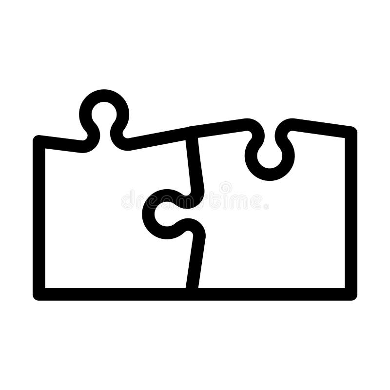 Puzzle Idea Solution Line Icon Vector Illustration Stock Vector ...