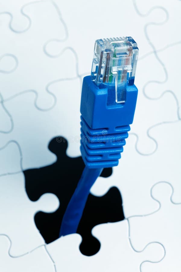 Internet puzzle concept stock photo. Image of network - 214513280