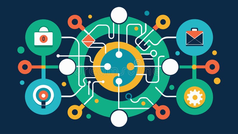 A Puzzle of Intertwining Lines and Shapes Representing the Intricate ...