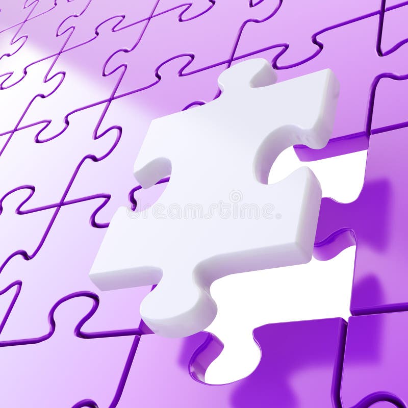 Puzzle colorful stock illustration. Illustration of links - 12032439