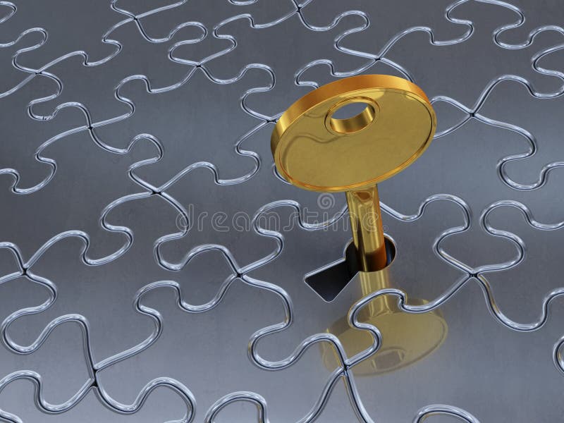 Puzzle and key stock image. Image of store, collect, close - 3560487