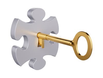 Puzzle key stock illustration. Illustration of open, success - 15047103