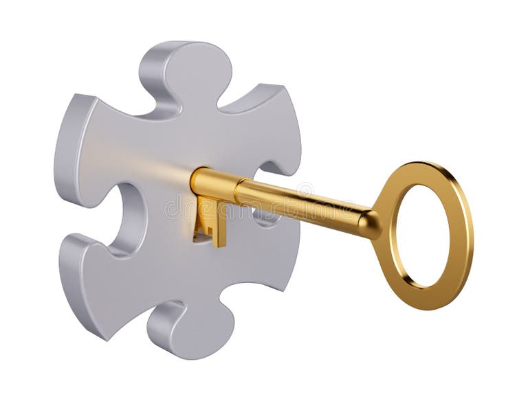 Puzzle key stock illustration. Illustration of open, success - 15047103
