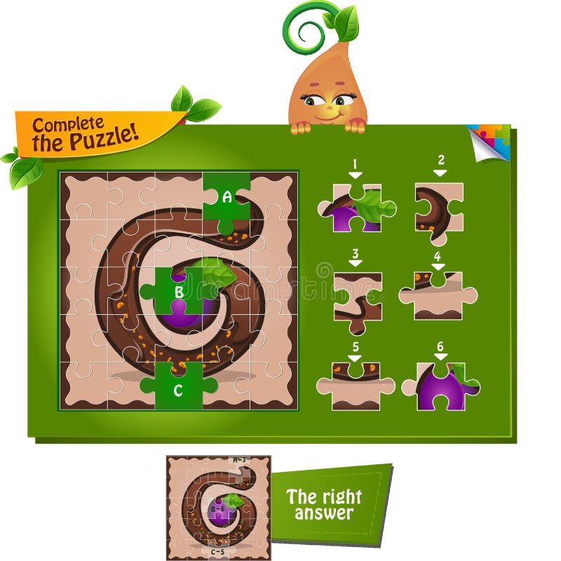 Puzzle Letters of the Alphabet G Stock Illustration - Illustration of ...