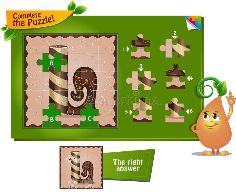 Puzzle Letters of the Alphabet L Stock Illustration - Illustration of ...