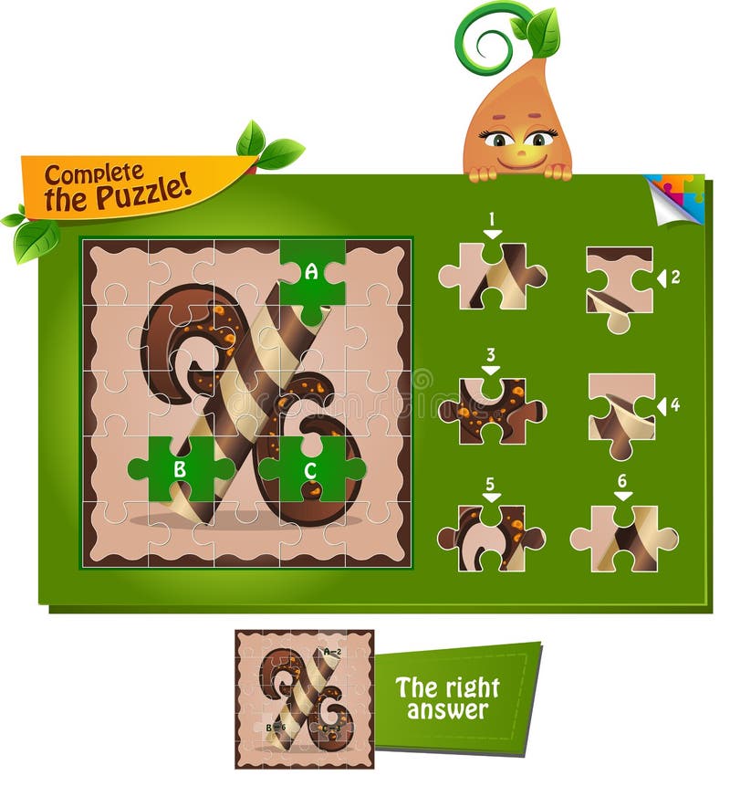 Puzzle Letters of the Alphabet X Stock Illustration - Illustration of ...