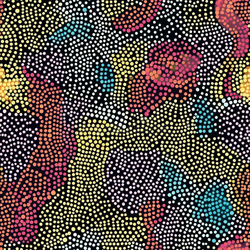 A Puzzle-like Dot Pattern, Where Interlocking Dots Create a Unique and ...